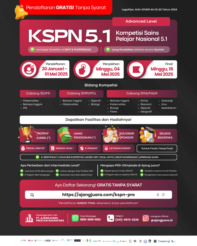 Open Registration: Kompetisi KSPN 5.1 Siap Dimulai! - PRESTASI PELAJAR